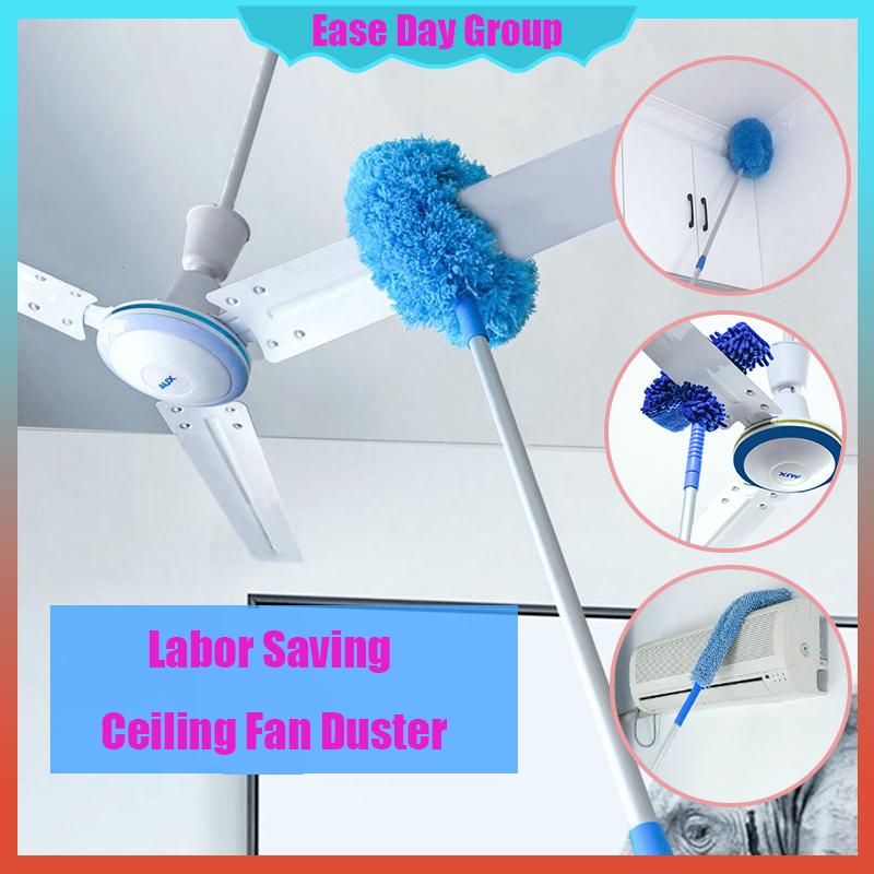 Ceiling Fan Duster Dust Cleaner Cleaning Tool Adjustable Microfiber ...