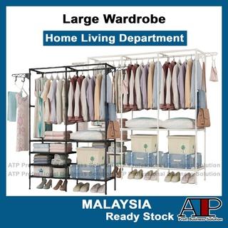 Furniture️ Large Wardrobe Rak Almari Besi Besar Pelbagai Gun - TikTok ...