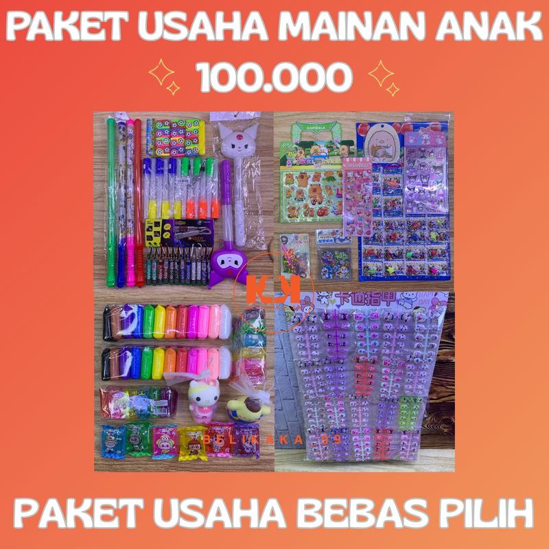 (PAKET USAHA - 100.000 - PER 1 KG) PAKET USAHA MAINAN ANAK MIX 100.000 ...