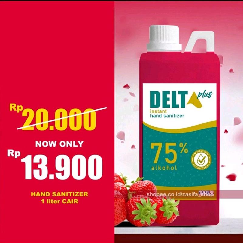 DELTA HANDSANITIZER Cair 1Liter - Shop | Tokopedia