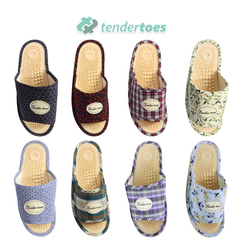 TENDERTOES - Foot Massage Indoor Therapy Slippers with Rubberized ...