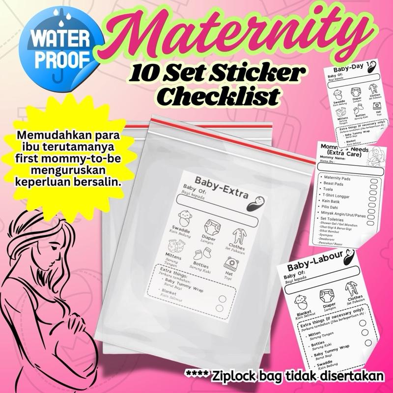 Sticker Label Maternity untuk Ibu bersalin-labour Room / Hospital ...