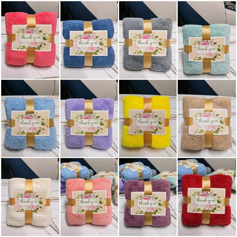 Ready Stock Face towel Doorgift 35x75cm Microfiber Super Sof - TikTok Shop Malaysia