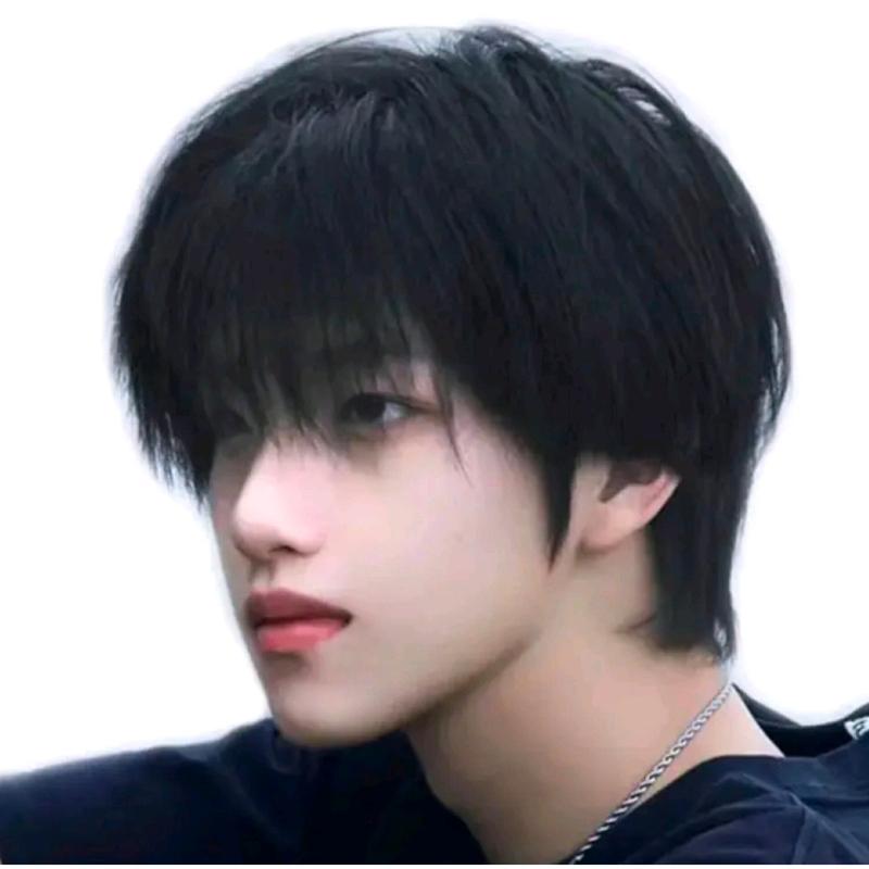 Wig Pria Rambut Pendek Poni Model Cowok Korea - Synthetic Full - Shop ...