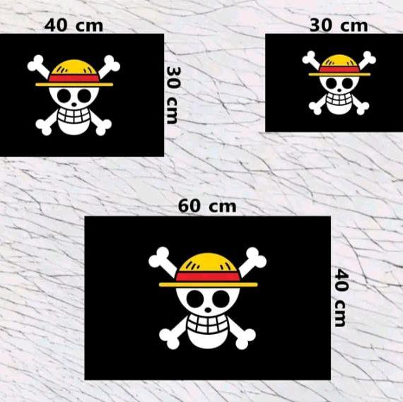 bendera one piece hitam sablon simbol kebebasan semua ukuran - Shop ...