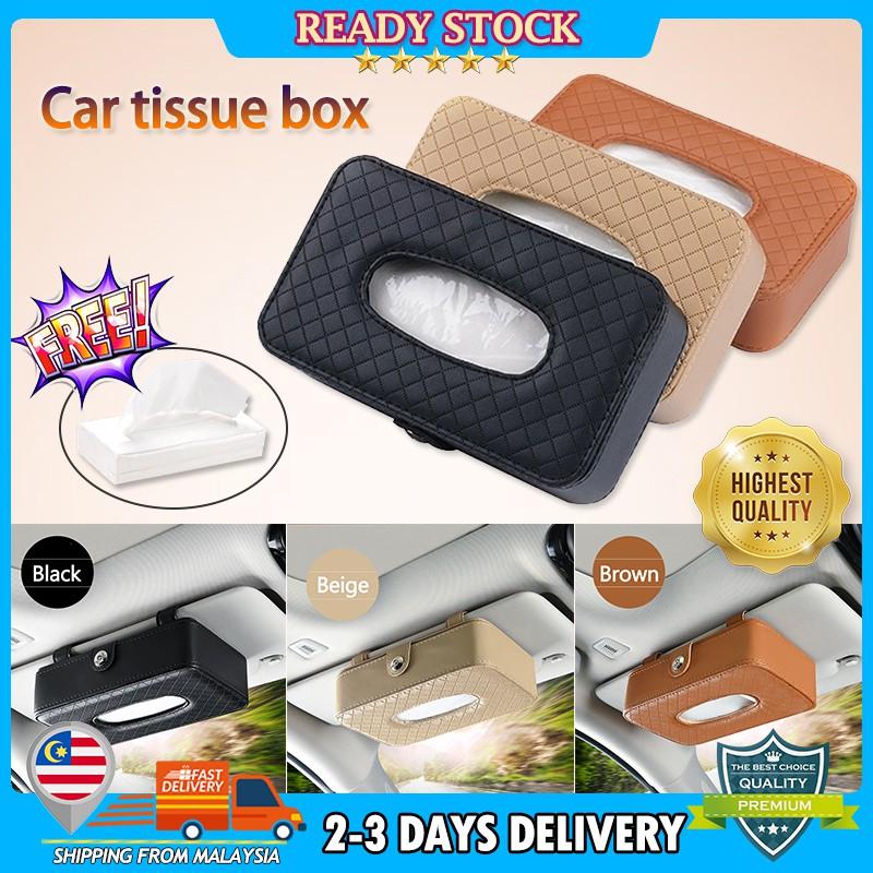 (COD)car tissue box car tissue paper box leather car tissue box ...