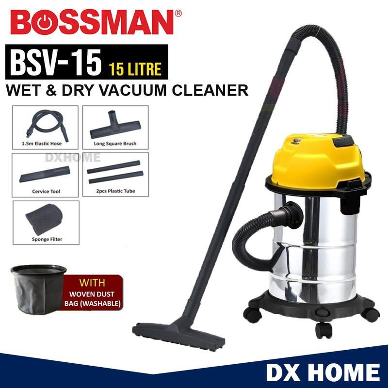 BOSSMAN [NEW 3 IN 1 PRO] BSV 15 Litre Wet Dry & Blow Vacuum Cleaner ...
