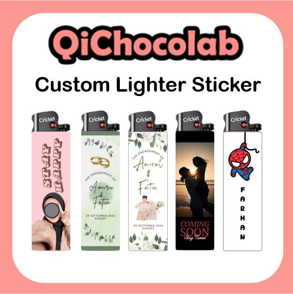 Custom Lighter Sticker Design - TikTok Shop Malaysia