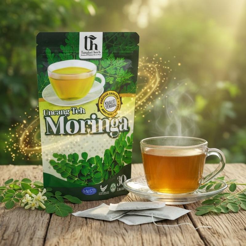 Uncang Teh Moringa - Tongkat Herb - 1 Pack 30 uncang - 100% Daun ...