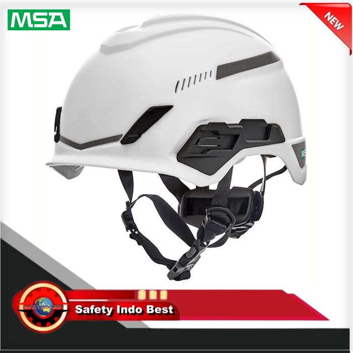 Jual Helm Proyek Safety MSA V-gard H1 Trivent / Helm Safety Climbing ...
