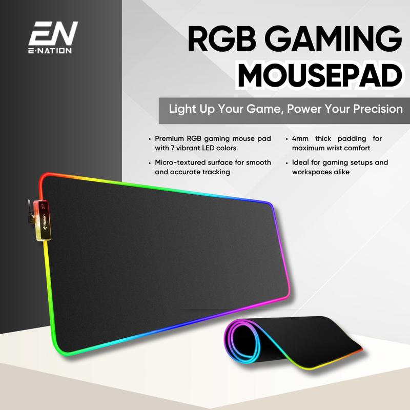RGB Gaming MousePad – Large Extended LED Backlit Desk Mat | Multi ...