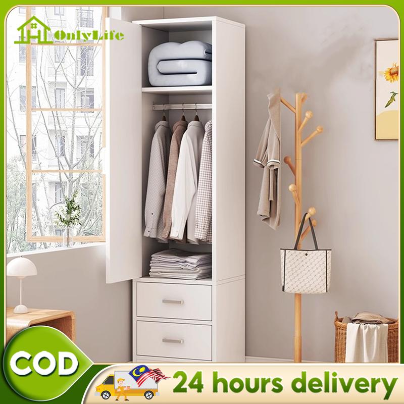 Wardrobe Single Person Bedroom Home Use Bedside Small Narrow - TikTok ...
