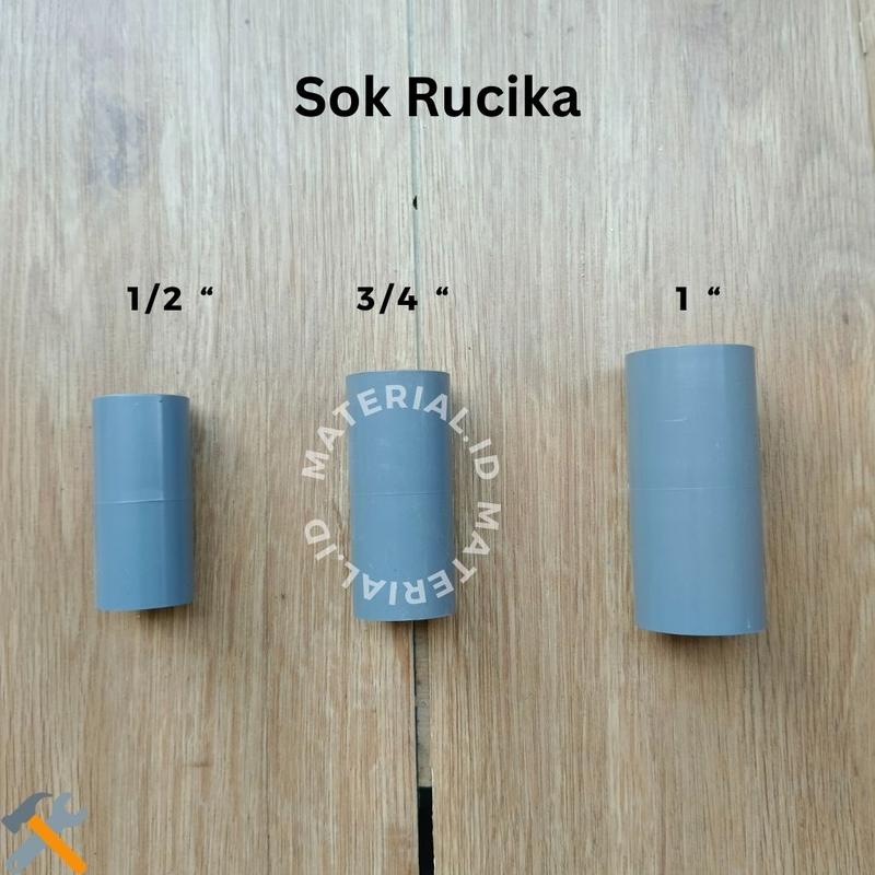 Sok Keni Pipa Lurus Sambungan pralon peralon 1/2 3/4 1 " Inc - Shop ...