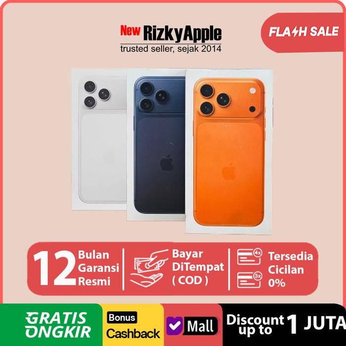 Promo Apple iPhone 17 Pro Max 256GB 512GB 1TB 2TB Silver Cosmic Orange ...