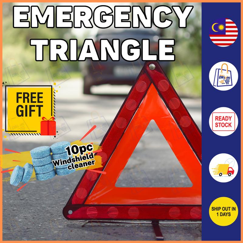 Car Warning Safety Road Sign Emergency Reflective Triangle Fordable ...