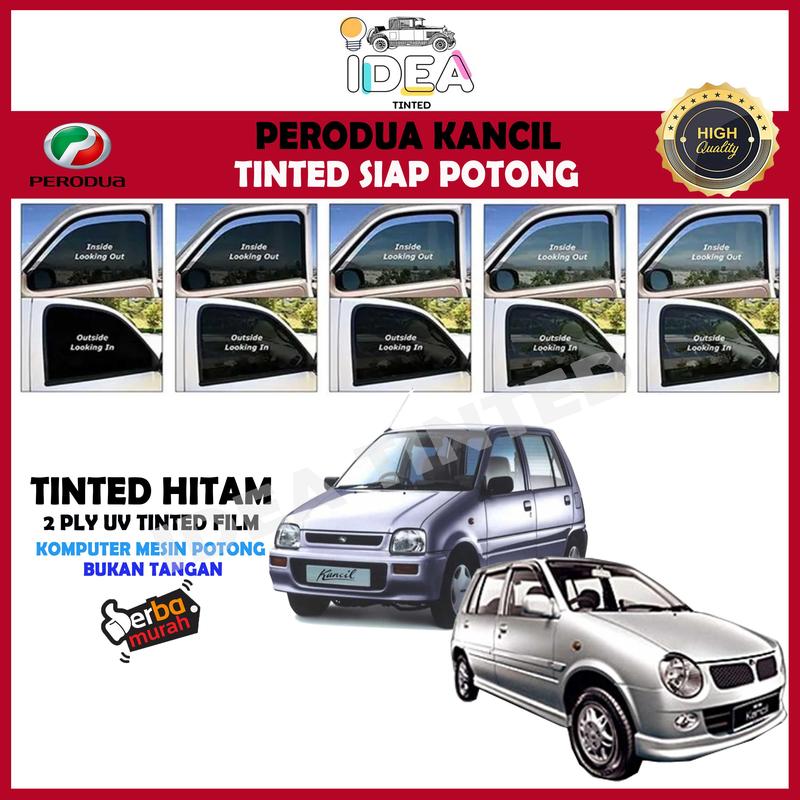 Perodua Kancil_Tinted Kereta _2PLY UV Film_Hitam_Siap Potong - TikTok ...