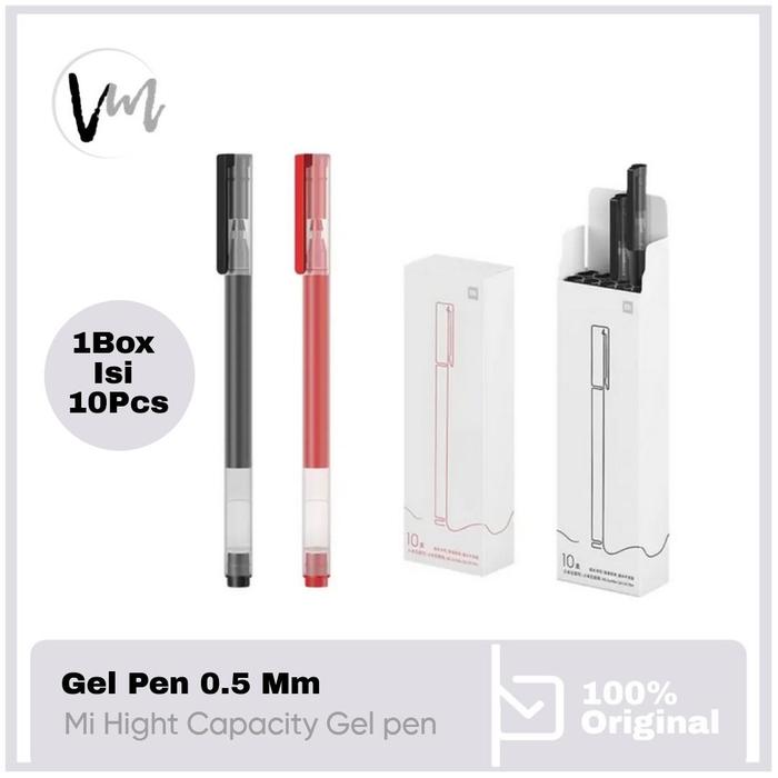 Jual Mi Gelpen Balpoint Super High Capacity Gel Pen 10pcs - Alat Tulis ...