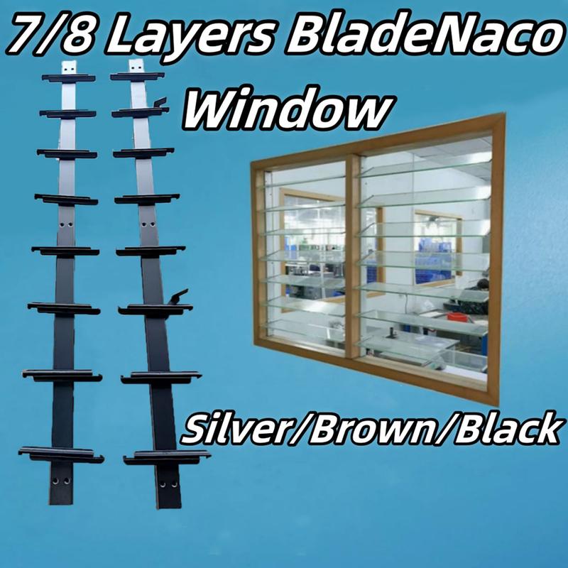 Blade Naco Window 1 Pair/2pcs 8 Single / Double Louvres Frames - TikTok ...