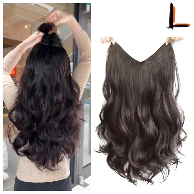fluffy curly hair extensions wig big wave Replenish hair volume ...