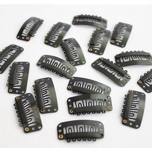 JEPIT WIG RAMBUT PALSU wig clip 3.2 cm X 5 cm cantolan klip jepit ...