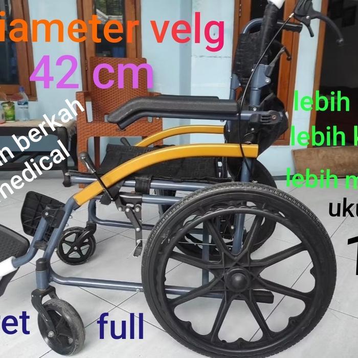 Termurah Ban mati kursi roda ukuran 18 SUPER MANTAP diameter velg 42 cm ...