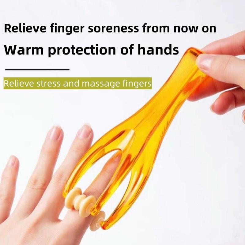 Finger massager relieves joint pain, roller type massage clip, elastic ...