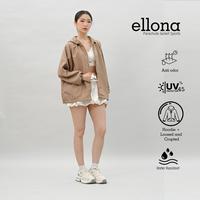 Jual Ellona JacketMighty-Jaket Parasut Polos Crop Top Sports Wanita ...