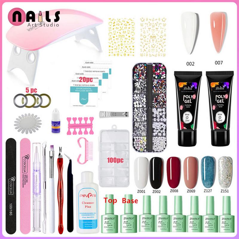 Nails Art Studio 32Pcs/Set Nail Extension Set with Uv Led Lamp - TikTok Shop Philippines