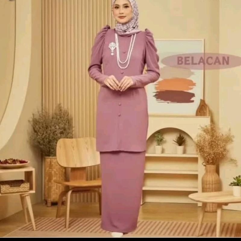 Baju kurung moden Baju raya brick oren baju kurung oren bata - TikTok ...