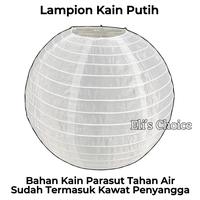 Jual Lampion KAIN OUTDOOR Merah & Putih Polos TAHAN AIR Dekorasi 17 ...