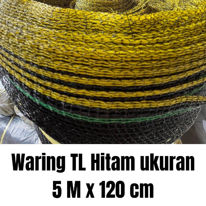 Waring TL Hitam ukuran 5m x 120cm, Waring Kebun/kandang Ayam/Kolam ...