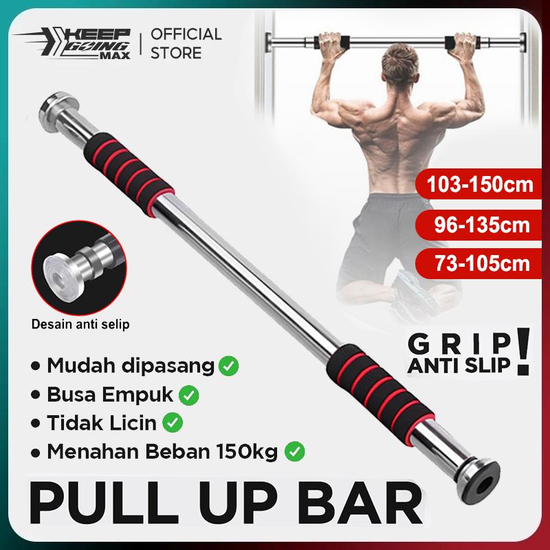 KEEP GOING MAX Pull Up Bar Pintu, Adjustable 103-150cm/73-105cm, Anti ...