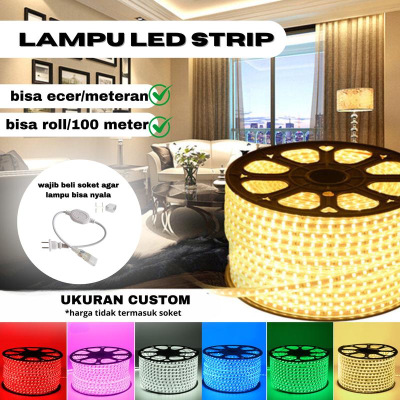 Pplus LAMPU LED STRIP 5050 100meter LAMPU HIAS / Strip Lampu 100M+Free ...