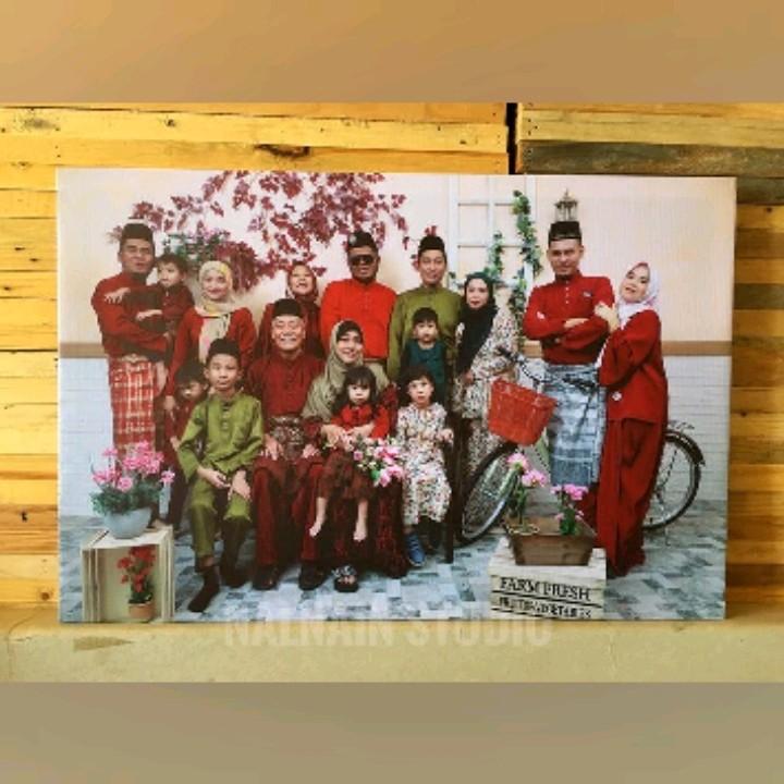 FRAME GAMBAR CAMVAS PHOTO CANVAS 12X24 INCHI - TikTok Shop Malaysia