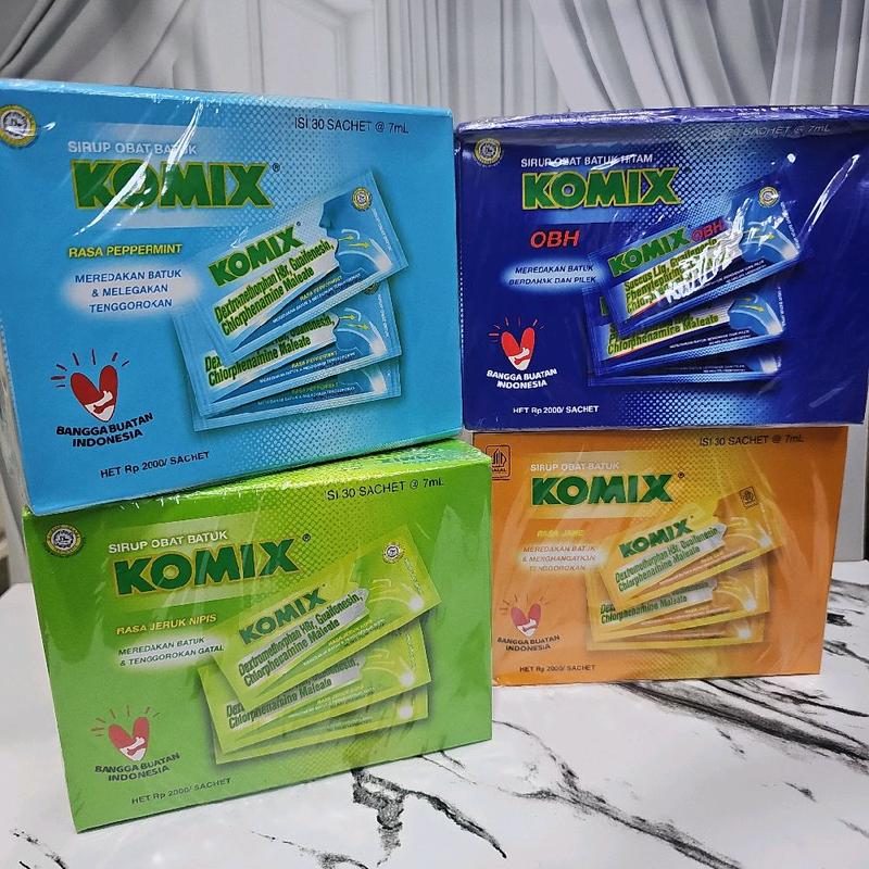 Komix sachet membantu meredakan batuk @1box 30sachet - Shop | Tokopedia