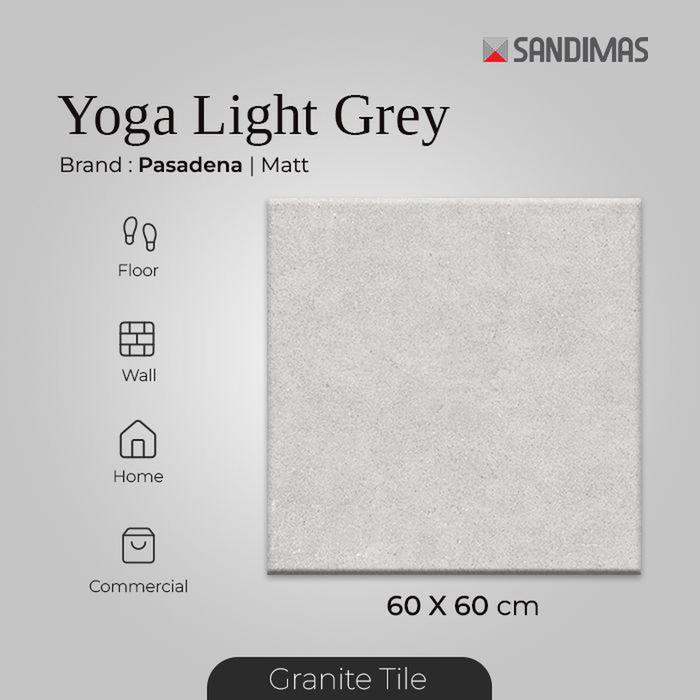Jual PASADENA GRANITE TILE BY SANDIMAS YOGA LIGHT GREY 60x60 1dus isi ...