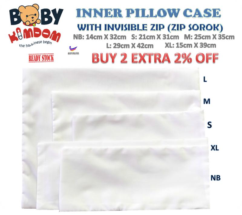 Inner Pillow Case with Invisible Zip - TikTok Shop Malaysia