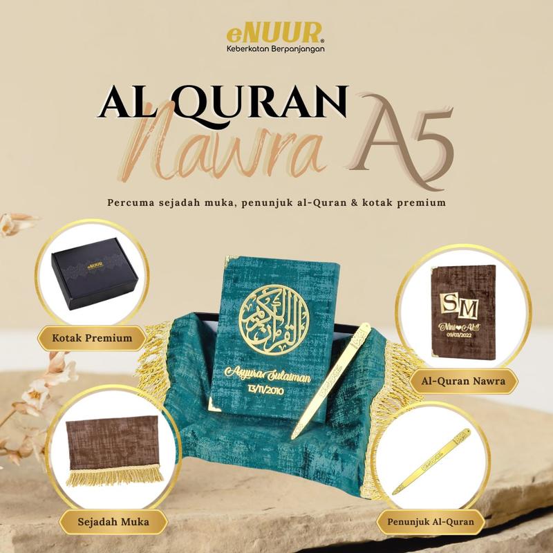 ENUUR - SAIZ A5 - AL QURAN NAWRA UKIRAN cusom NAMA - HANTARA - TikTok ...
