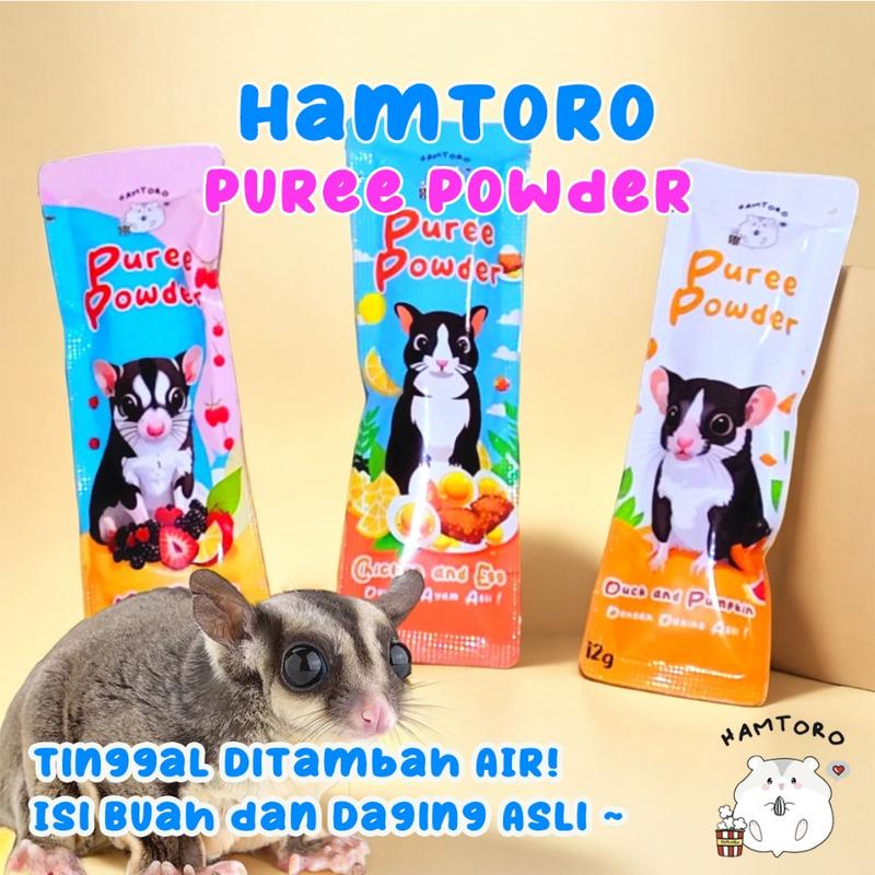 Hamtoro Puree Powder PREMIUM Snack Makanan Sugar Glider, Hamster - Shop ...