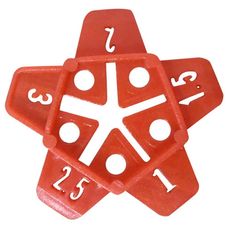 50pcs plastic beautiful seam floor tile leveling locator five-in-one ...