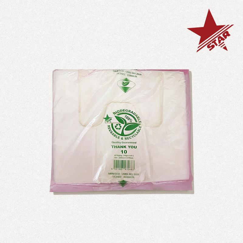 STAR Plastic Brand | SIRIM Biodegradable Singlet Plastic Bag - TikTok ...