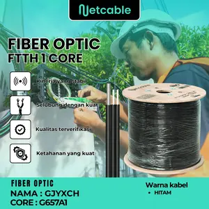 NETCABLE Kabel Fiber Optik Dropcore 2 Core 3 Seling 1km | Stabil ...