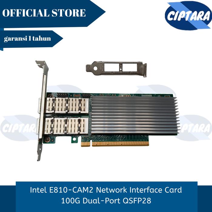 Jual Intel E810-CAM2 Network Interface Card, 100G Dual-Port QSFP28 ...