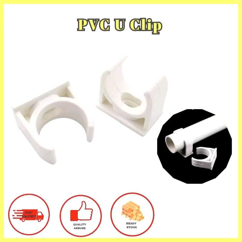 100pcs/50pcs/30pcs PVC Spring Clip Saddle U Clip (20mm&25mm) - TikTok ...