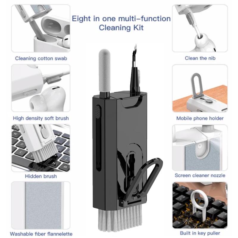 8 In 1 Cleaner Kit Cleaning Pen Brush Earphone Clean Multi-Function ...