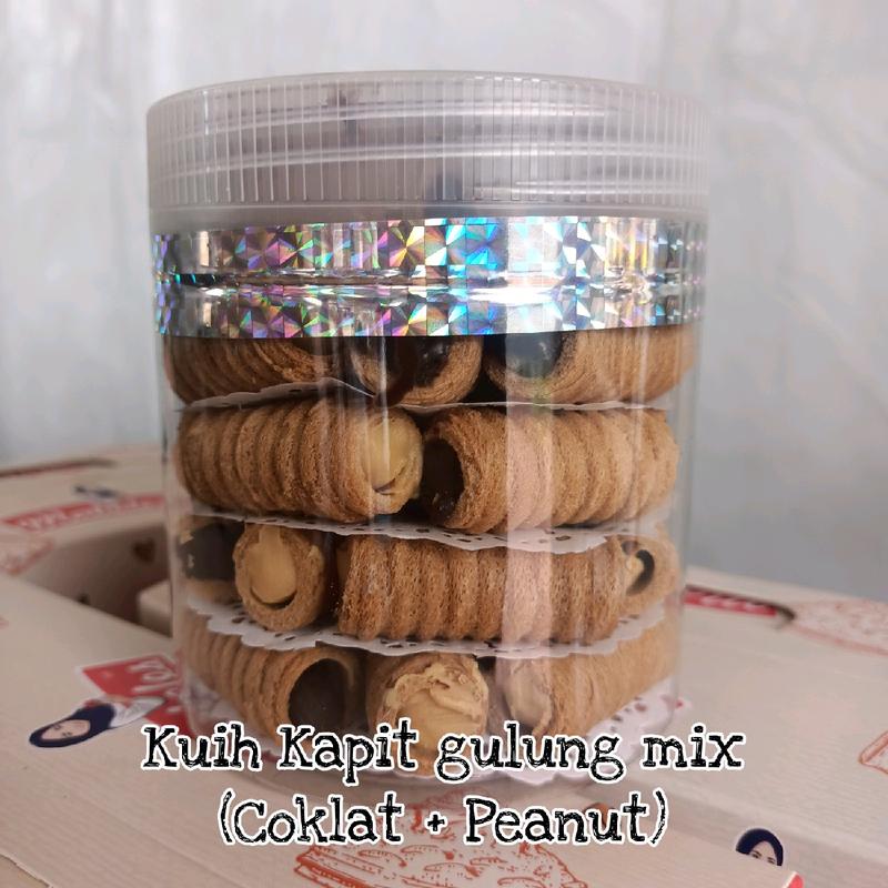 kuih kapit gulung berinti mix ( coklat + peanut) - TikTok Shop Malaysia