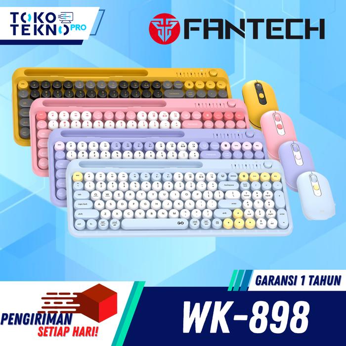 Promo Fantech WK898 / WK-898 GO MOCHI 85 Combo Set Keyboard Mouse ...