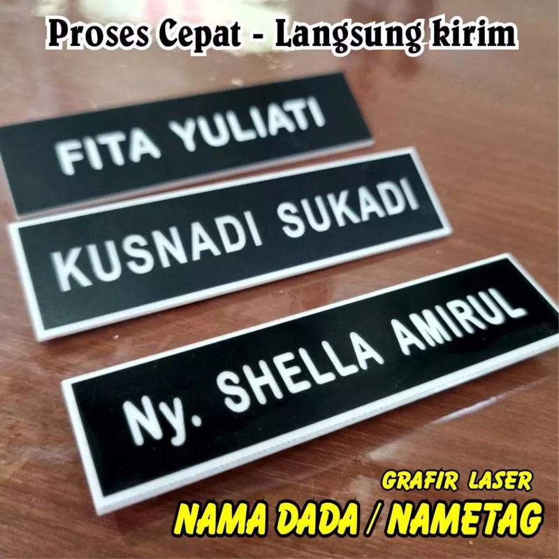 NAMA DADA GRAFIR, NAMETAG , PERSIT , NAMA PDH , GRAFIR AKRILIK TERMURAH ...
