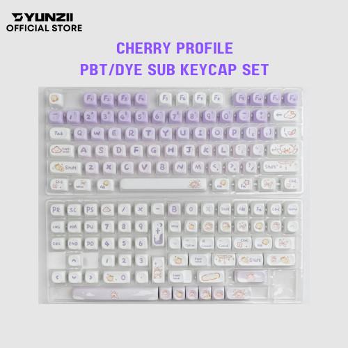 Yunzii Violet Bunny Keycap Set PBT MOA Profile 142 Keys Full - Shop ...