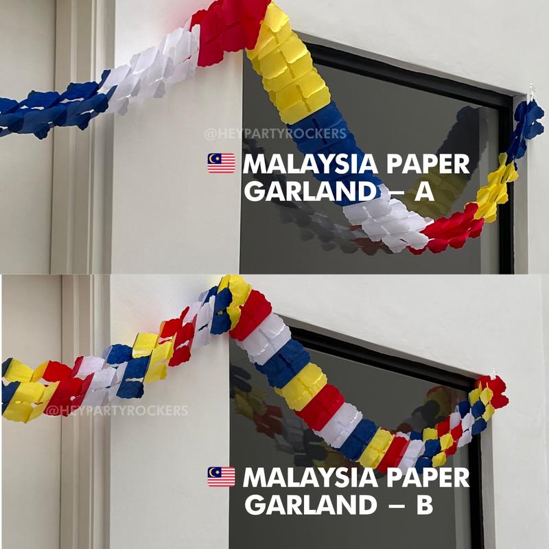 Malaysia Garland Decoration & Banner for Merdeka & Malaysia Day ...
